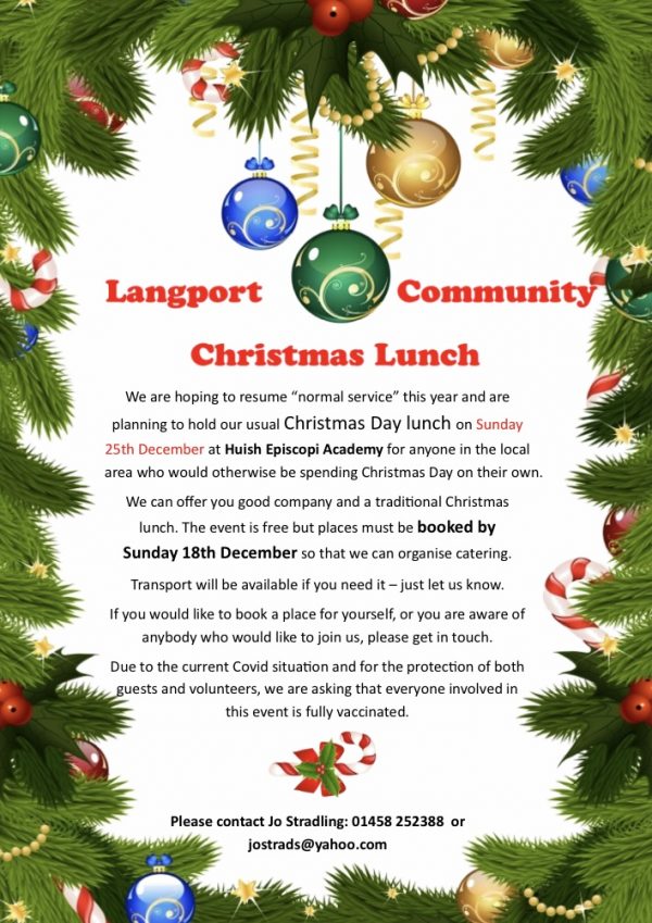 Community Christmas Lunch - Langport Life