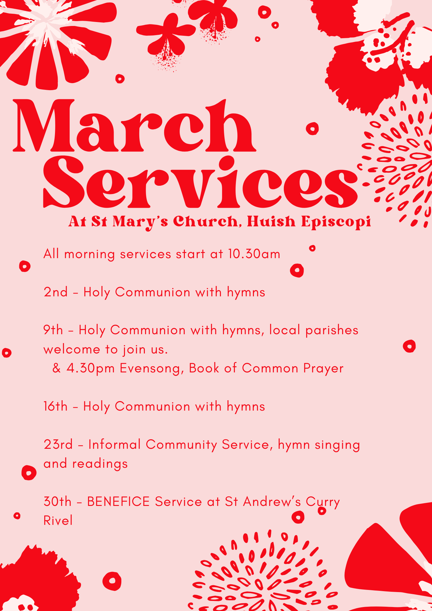 March Services at St Mary's - Langport Life